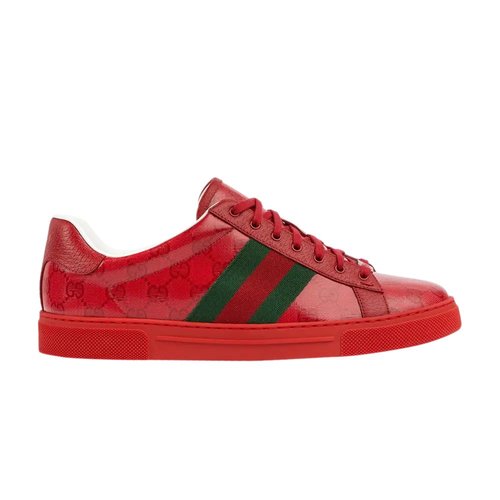 Gucci Ace 'GG Crystal Canvas - Red' - 760775-FACRF-6943 | Solesense