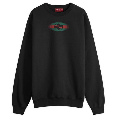 Gucci Back Logo Crew Neck Sweatshirt 'Black' - 784413-XJGP7-1152 ...