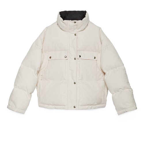 Gucci Cotton Canvas Puffer Jacket 'Camel/Mix' - 717558Z9AAR | Solesense