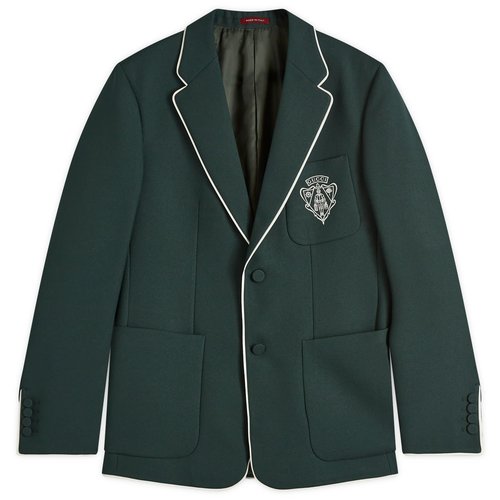 Gucci Marcell Blazer 'Deep Bottle Green' - 794393-Z798C-3019 | Solesense