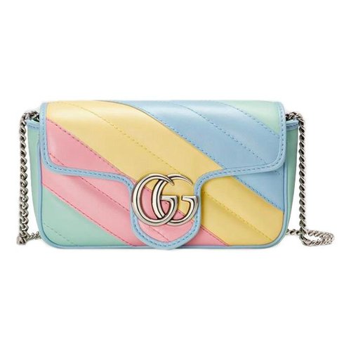 Gucci GG Marmont Super Mini Bag 'Multicolored Pastel' - 476433-DTDXP ...