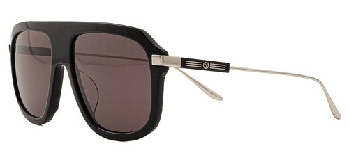 Gucci Navigator Sunglasses GG1309S 005 57 'Black/Grey/Silver Tone ...