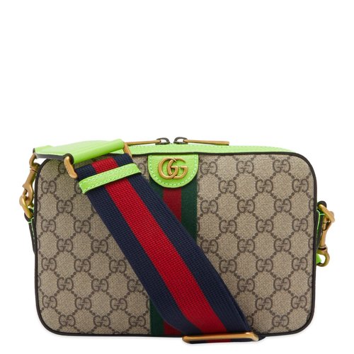 Gucci Ophidia Neon Trim Cross Body Bag 'Beige/Green' - 699439-FADIC ...