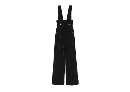 Gucci Silk Viscose Cuffed Jumpsuit 'Black' - 725971-ZAGN6-1000 | Solesense