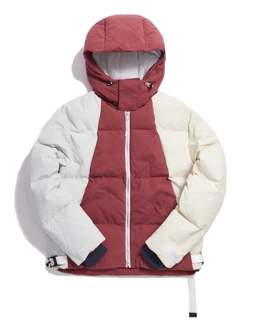 Kith Blocked Puffer Jacket 'Brick' | Solesense