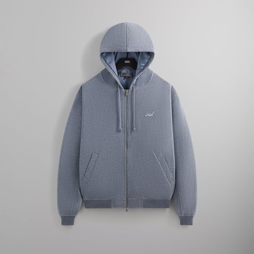 Kith Fleece Avery Hooded Bomber Jacket 'Elevation Heather' - M010777 ...