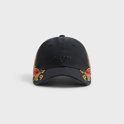Kith for adidas Football Flames Cap 'Black/Orange' - JZ0856 | Solesense