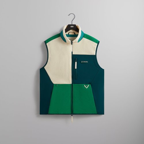 Kith for Columbia Sherpa Vest 'Bamboo Forest' - 04041-350 | Solesense