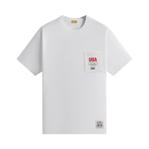 Kith For Team USA Olympics 2024 Tee | Size XS 'White' - KHM032491 101 | Solesense