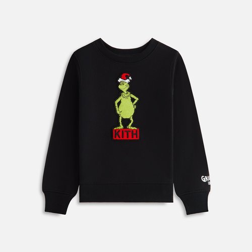 Kith for The Grinch Classic Standing Logo Crewneck 'Black' - K030759 ...