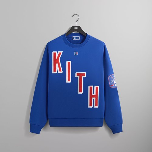 Kith for the New York Rangers Skewed Nelson Crewneck 'Cyclone ...