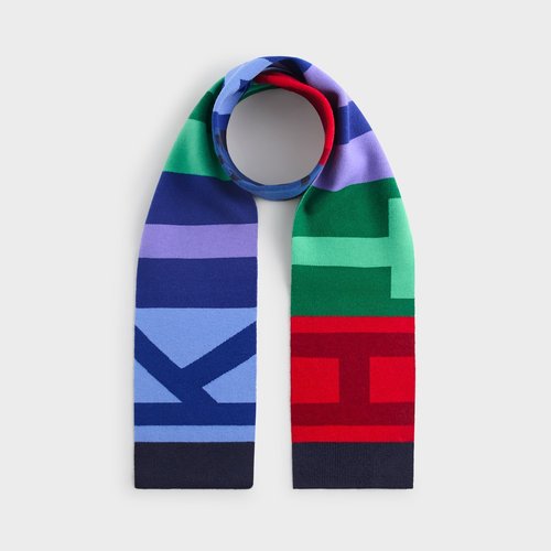Kith Jacquard Logo Scarf 'Nocturnal' - K10002-413 | Solesense