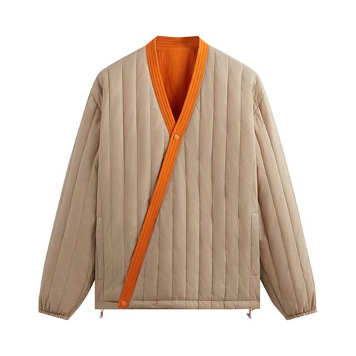 Kith Jerome Reversible Cross Front Puffer Jacket | Cream | Size L ...