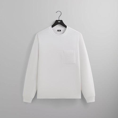 Kith Long Sleeve Quinn Tee 'White' - M033003-101 | Solesense