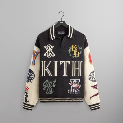 Kith Nelson Rugby Sweater 'Black' - M033175-001 | Solesense