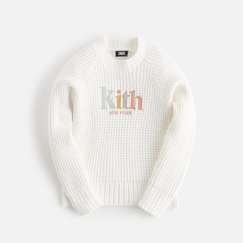 Kith Serif Logo Sweater 'Silk' - K030412-116 | Solesense