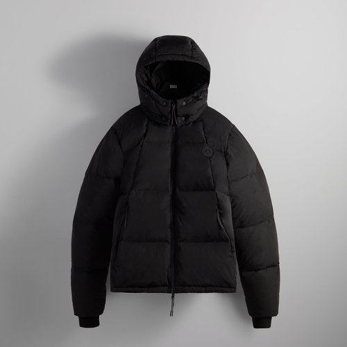 Kith Wrinkle Nylon Midi Puffer 'Black' - M010188-001 | Solesense