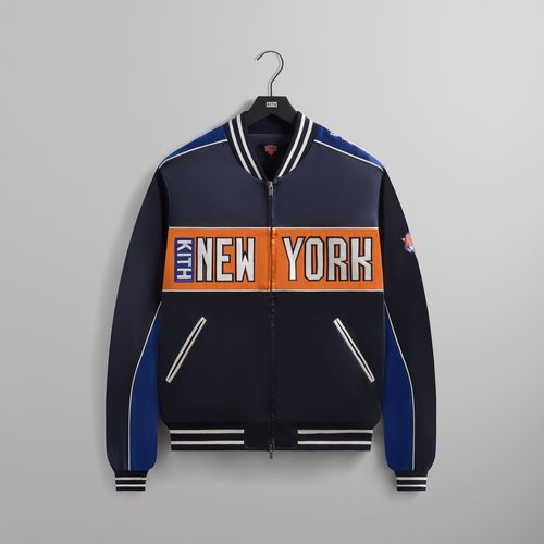 Kith x New York Knicks NYK Souvenir Jacket Nocturnal FW24 KHM010866-413 ...