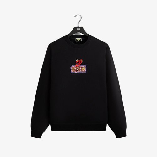 Kith x Sesame Street Elmo Nelson Crewneck Black FW24 KHM033072-001 ...