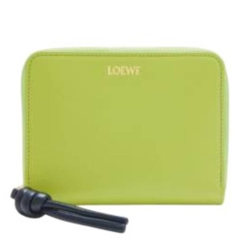LOEWE Knot Compact Zip Around Wallet Anise 'Black' - CEM1CWZX01.4779 9 ...