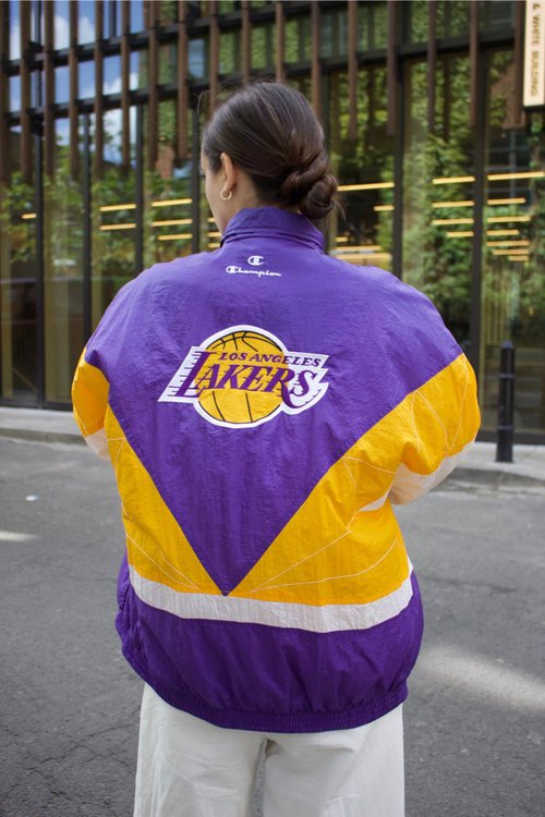Los Angeles Lakers 1990's Champion Fullzip Windbreaker - C2300 | Solesense