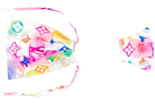 Louis Vuitton Face Mask And Bandana Set Monogram Blue | Solesense