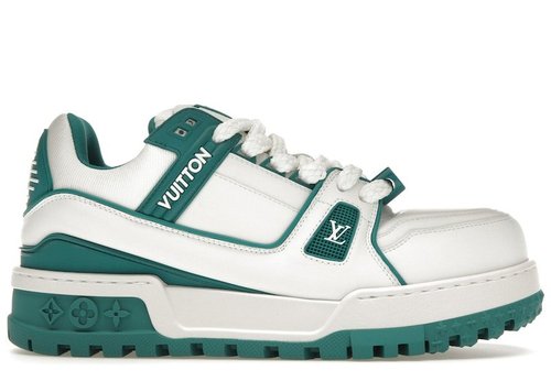 Louis Vuitton LV Trainer Maxi Sneaker 'White/Green' - YP1ACI0M | Solesense