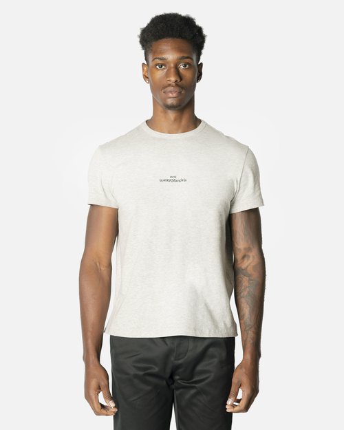 Maison Margiela Embroidered Inverse Logo Tee 'Grey' | Solesense