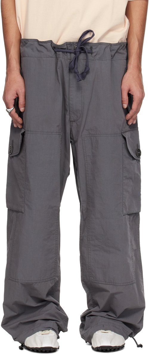 Maison Margiela Gray Drawstring Cargo Pants 'Grey' - S50KA0670 ...