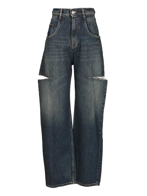 Maison Margiela High-waisted Jeans With Side Rips - M30016 S51LA0051 ...