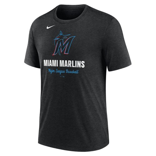 Miami Marlins Logo Nike MLB T-Shirt 'Black Heather' - NJFD00HMQM-V89 ...