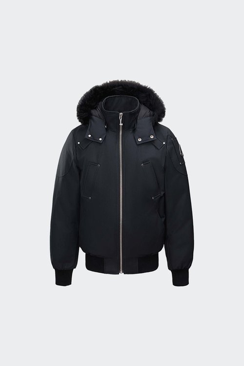 Moose Knuckles Down Jacket With Hood 'Black/Black Shearling ...
