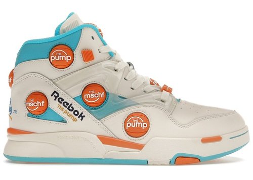 MSCHF x Reebok Pump Omni Zone IX Unbleached 'White/Blue/Orange ...