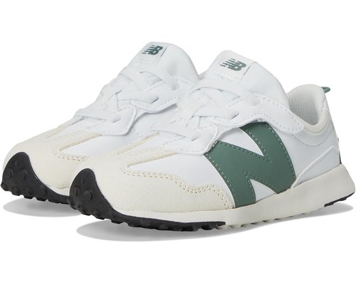 New Balance 327 New-B Hook & Loop | Size 3 'White Dark Juniper' - NW327SJ | Solesense