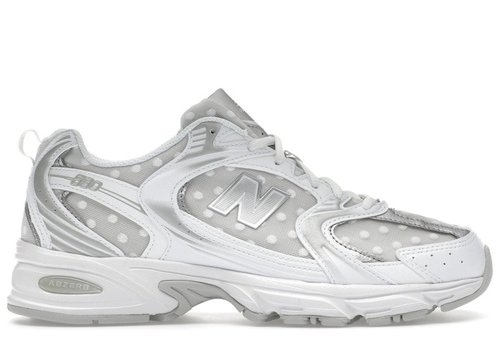 New Balance 530 Polka Dots 'White Silver Metallic Polka Dots' - U530HFW | Solesense