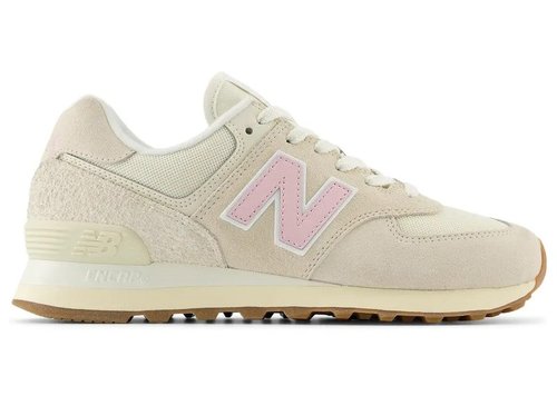 New Balance 574 | Cream | Size 8.5 'Linen Century Pink Gum' - WL574GU2 ...