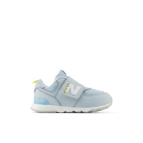 New Balance 574 NEW-B Hook & Loop 'Blue/Yellow' - I5742LS-2E | Solesense