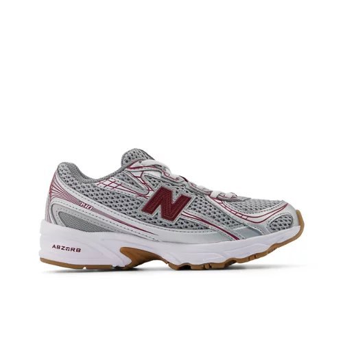 New Balance 740 Bungee Lace 'Silver Metallic Monarch Burgundy ...