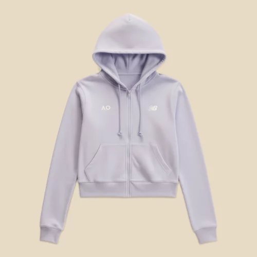 New Balance Australian Open Coastal Fleece Full Zip 'Purple' - WJ53508 ...