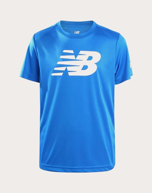 New Balance Essentials Logo Tee 'Blue' - LAK41J1-BUL | Solesense