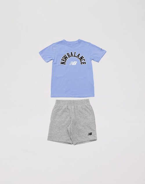 New Balance Fleece Shorts Set 'Light Blue' - LAC51L93ELET | Solesense