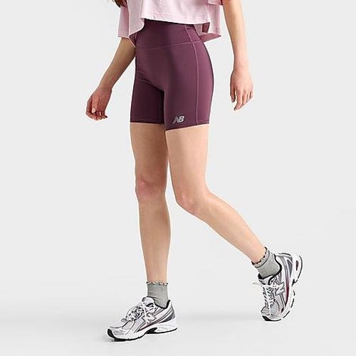 New Balance Harmony High-Rise Biker Shorts 'Faded Plum' - WS51960-532 ...