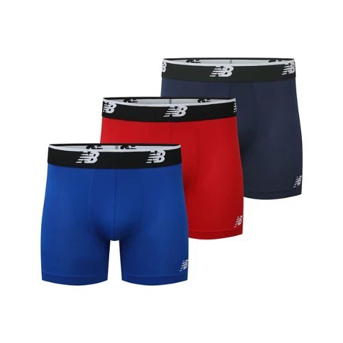 New Balance Mesh 5 Inch Boxer Brief No Fly 3 Pack 'Blue' - LAU1301-AS1 ...