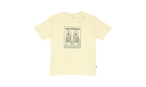 New Balance Relaxed 550 Tee 'Yellow' - MT43566-PAM | Solesense