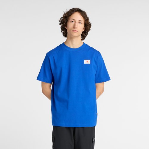New Balance Woven Label T-Shirt 'Blue' - MT53928-BUM | Solesense