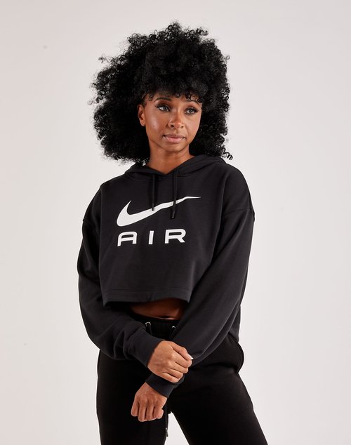 Nike Air Fleece Pullover Hoodie 'Black/White' - FB8649-010 | Solesense