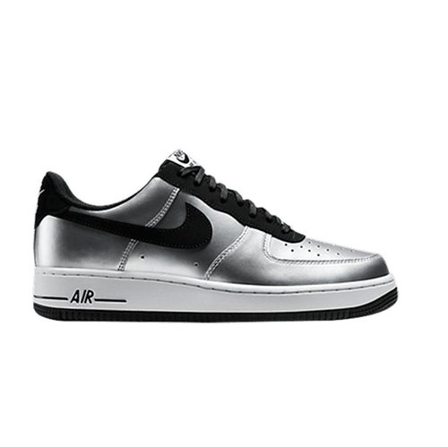 Nike Air Force 1 | Silver | Size 9 'Metallic Silver/Black-White ...