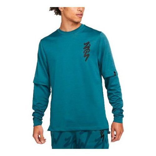 Air Jordan Alphabet Logo Pattern Loose Round Neck Long Sleeves T-Shirt 'Green' - DJ5872-393 ...