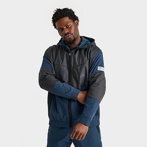 Nike Air Max Woven Jacket 'Armory Navy/Dark Smoke Grey/Black' - HF6600 ...