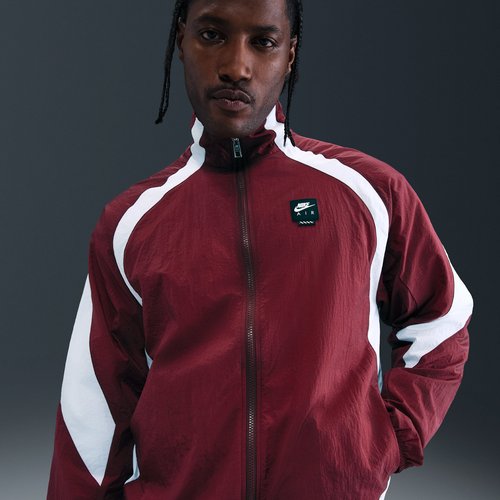 Nike Air Woven Track Jacket 'Dark Team Red/White/Black' - HV0880-619 ...